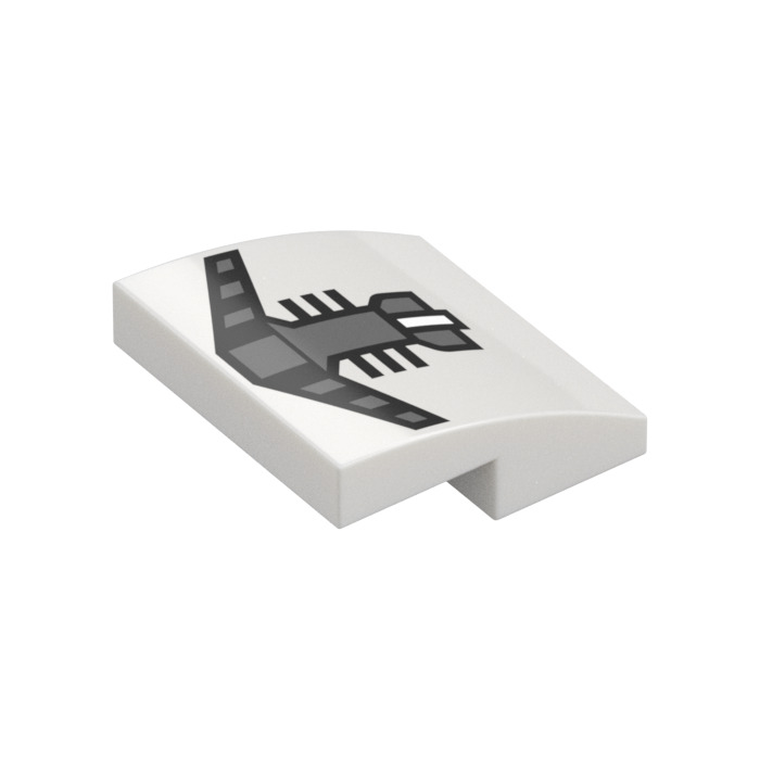 LEGO White Slope 2 x 2 Curved with Clone Trooper Mask (15068 / 108444 ...