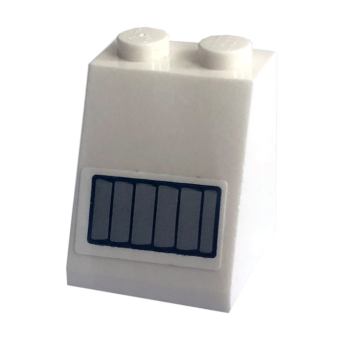 LEGO Slope 2 x 2 x 2 (65°) with Vent Grille Sticker with Bottom Tube ...