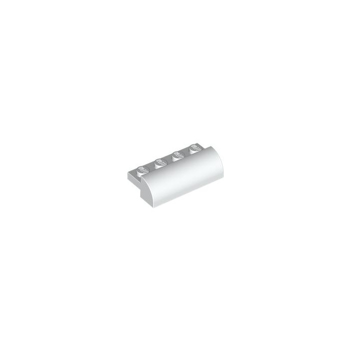 LEGO White Slope 2 x 4 x 1 Curved (5842) | Brick Owl