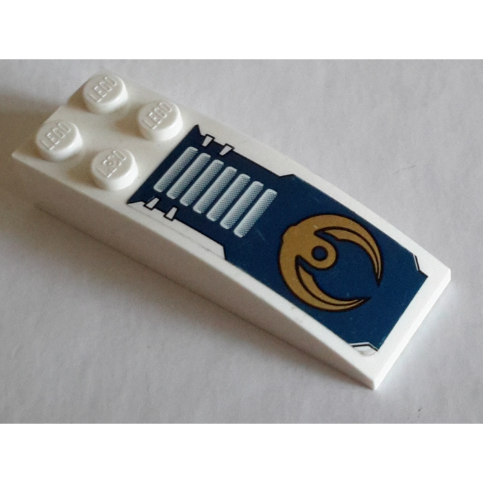 레고 하얀색 경사면 2 x 6 곡선형 , Vents 및 Exo-Force 로고 스티커 (44126) | Brick Owl ...