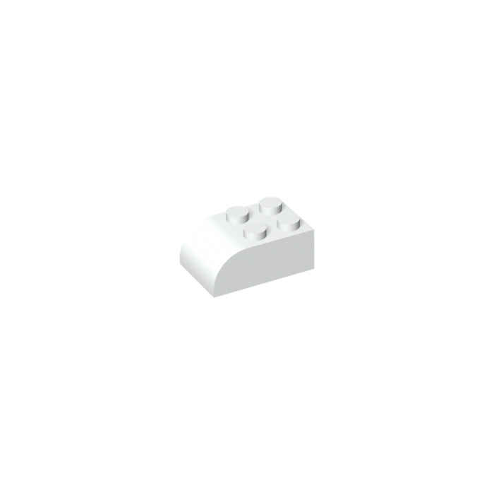 LEGO White Slope Brick 2 x 3 with Curved Top (6215) | Brick Owl - LEGO ...