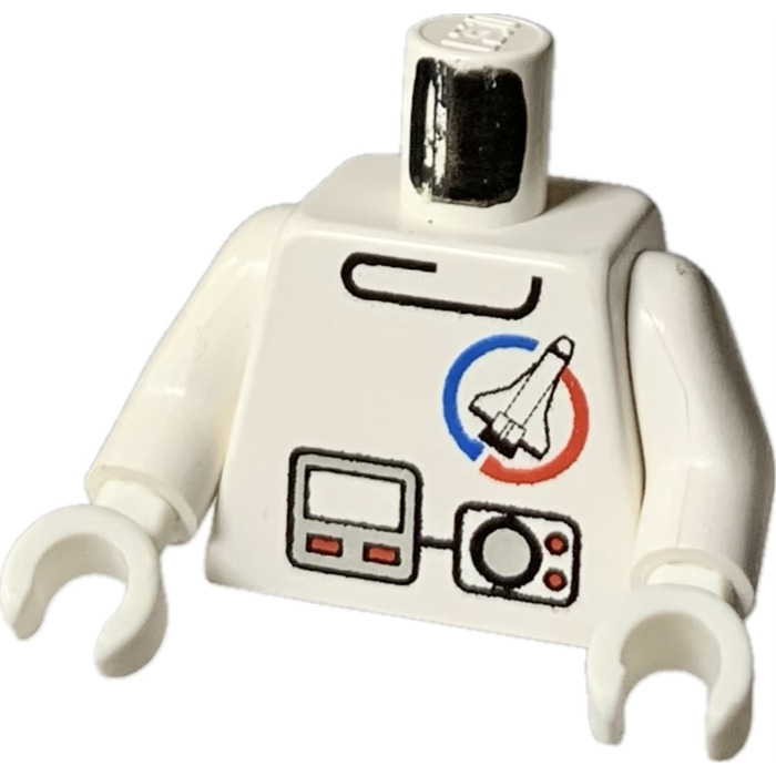 LEGO White Space Torso with Shuttle And Red Buttons (973) | Brick Owl ...