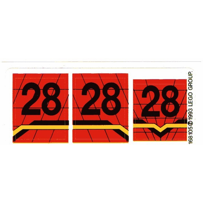 LEGO White Sticker Sheet for Set 8808 | Brick Owl - LEGO Marketplace