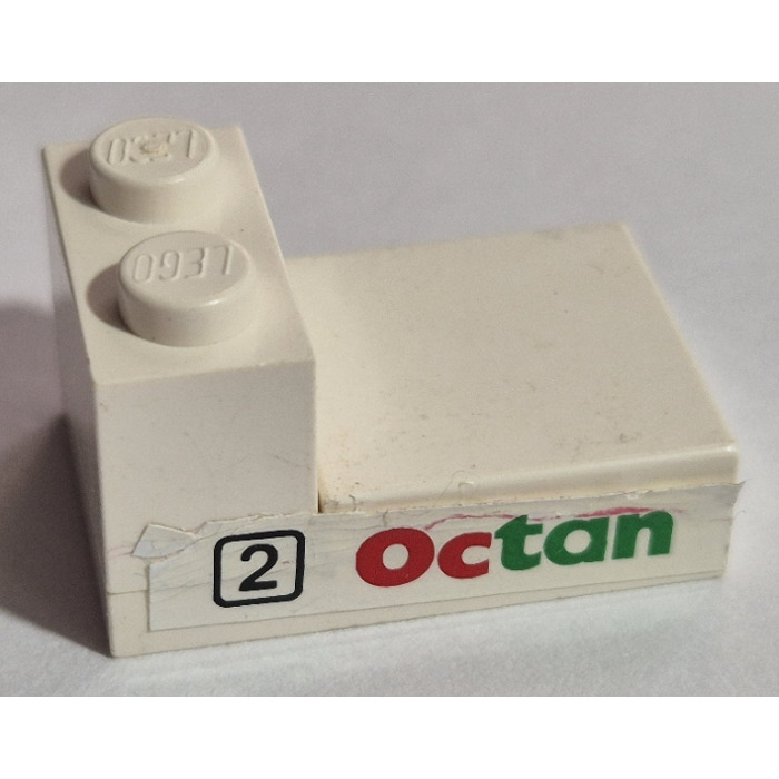 LEGO Stickered Assembly 3 x 2 x 1 1/3 with Octan and '2' (Sticker ...