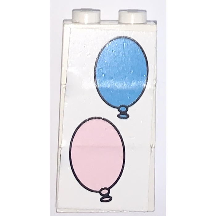LEGO White Stickered Assembly with Balloon Sticker | Brick Owl - LEGO ...