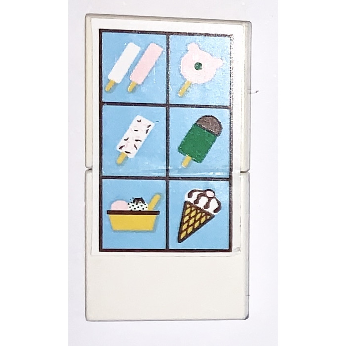 LEGO Stickered Assembly with ice cream menu | Brick Owl - LEGO Marketplace
