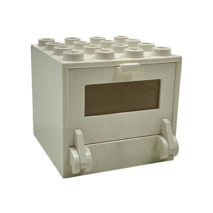 LEGO White Stove / Oven 4 x 4 x 3 with White Shelf and White Door ...