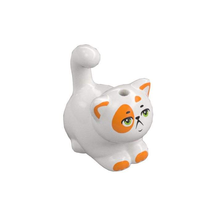 LEGO Stretching Cat with Orange Patches and Grumpy Face (2652 / 103320 ...