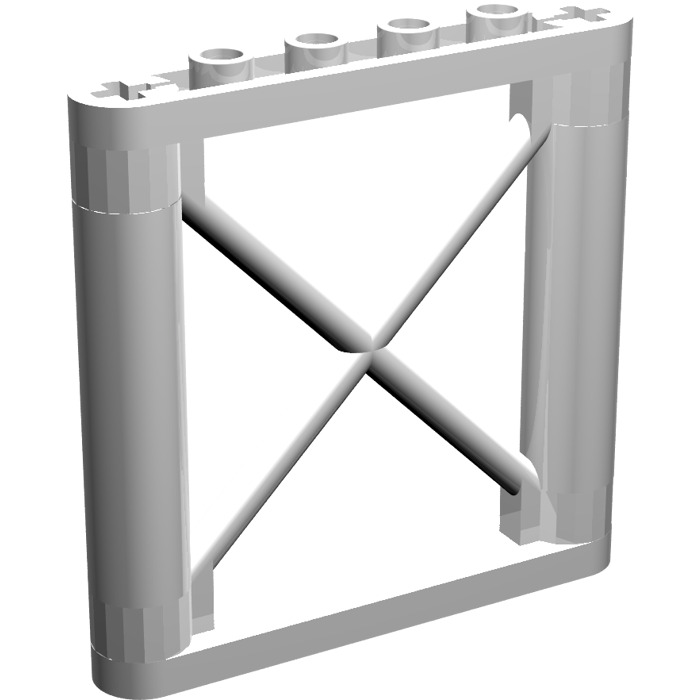 LEGO White Support 1 x 6 x 5 Girder Rectangular (64448) | Brick Owl ...