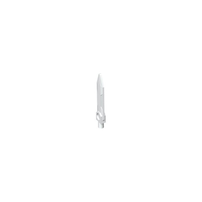 LEGO White Sword Blade with Bar (23860) | Brick Owl - LEGO Marketplace