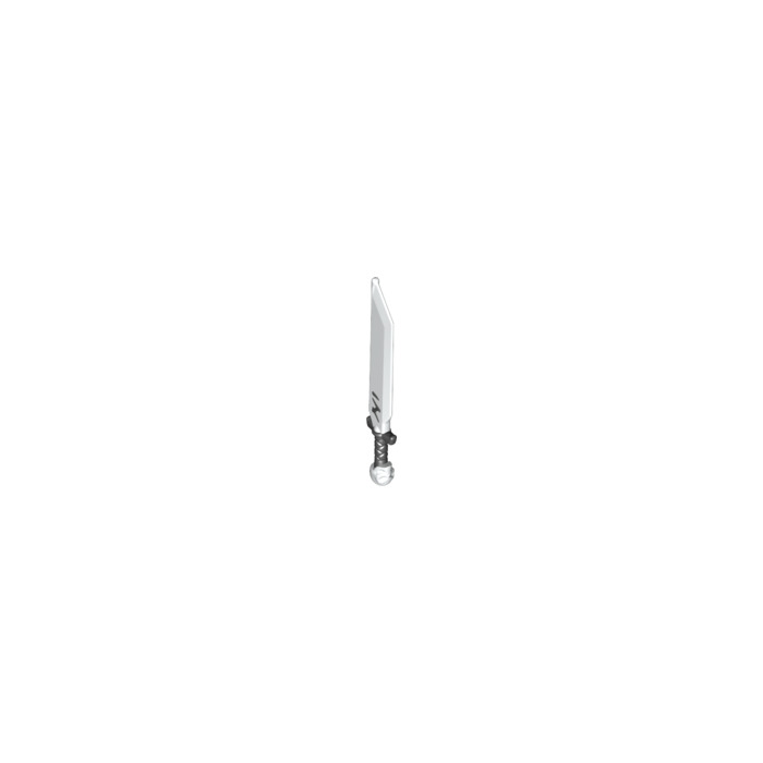LEGO White Sword with Skull Pommel and Black Hilt (66954) | Brick Owl