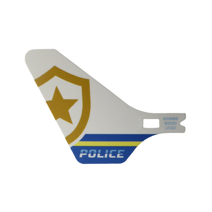 LEGO Tail Fin for Police Helicopter (69608) | Brick Owl - LEGO Marketplace