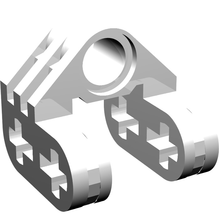 LEGO Technic Cross Block 2 x 2 x 2 Bent 90 Split (Pin/Twin Axle) (42193 ...