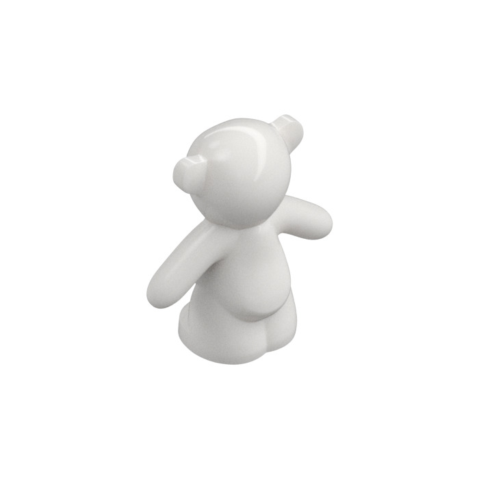 LEGO White Teddy Bear with Gray Muzzle and Stomach (98382 / 111684 ...