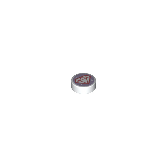LEGO Tile 1 x 1 Round with Coral Diamond (35380 / 66402) | Brick Owl ...