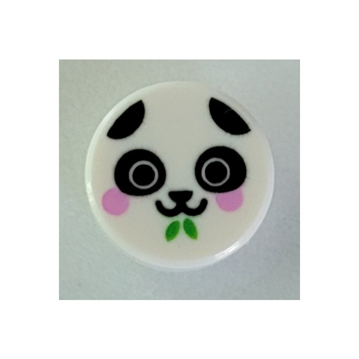 LEGO Tile 1 x 1 Round with Panda Face (35380) | Brick Owl - LEGO ...