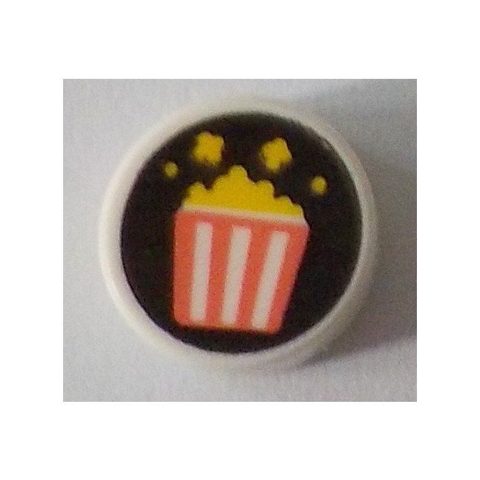 LEGO Tile 1 x 1 Round with Popcorn Bucket (35380) | Brick Owl - LEGO ...