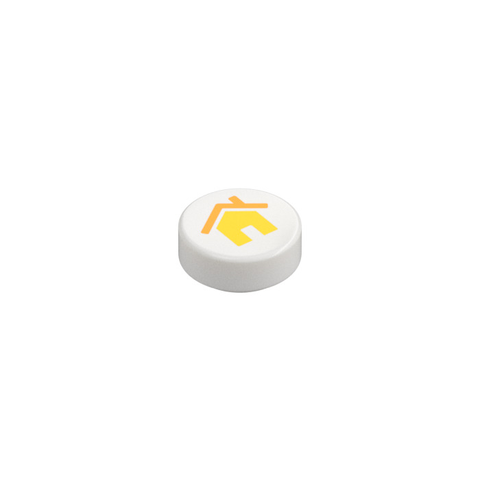 LEGO Tile 1 x 1 Round with Yellow House (35380 / 109053) | Brick Owl ...