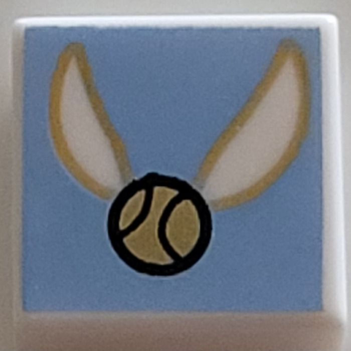 LEGO Tile 1 x 1 with Golden Snitch with Groove (3070) | Brick Owl