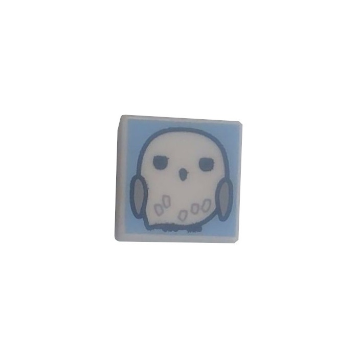LEGO Tile 1 x 1 with Hedwig the Owl with Groove (3070) | Brick Owl