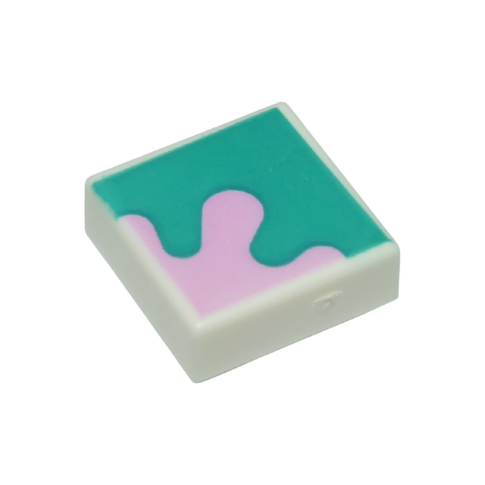 LEGO White Tile 1 x 1 with Splotch with Groove (3070) | Brick Owl ...