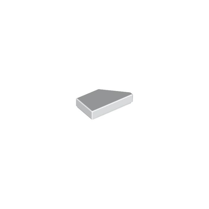LEGO White Tile 1 x 2 45° Angled Cut Left (5091) | Brick Owl - LEGO ...