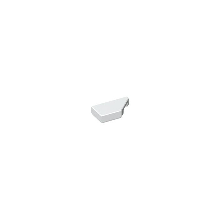 LEGO White Tile 1 x 2 45° Angled Cut Right (5092) | Brick Owl - LEGO ...