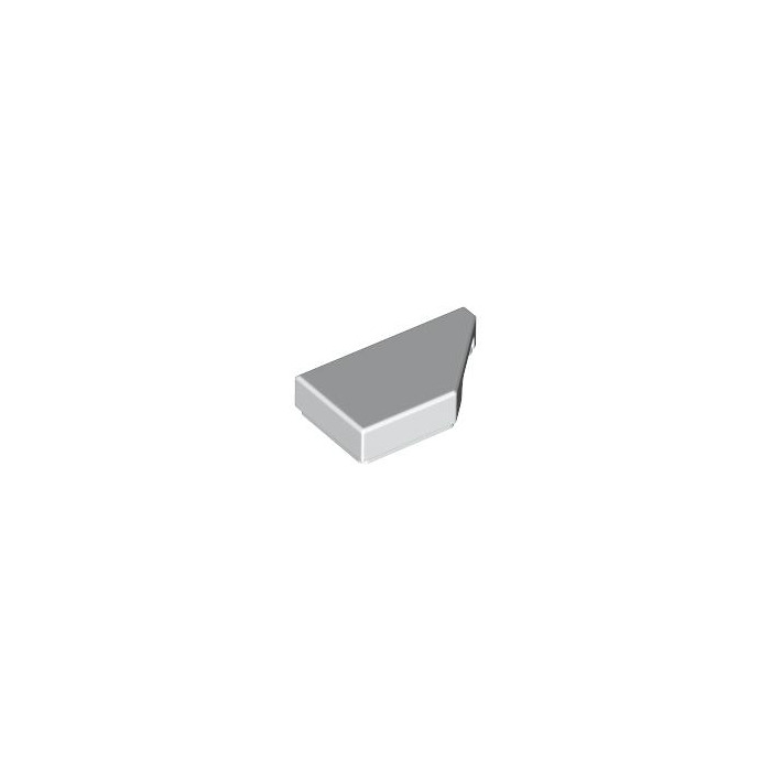 LEGO White Tile 1 x 2 45° Angled Cut Right (5092) | Brick Owl - LEGO ...