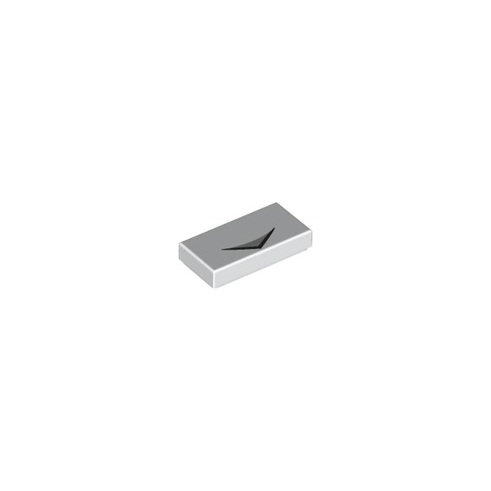 LEGO White Tile 1 x 2 with Drift Nose with Groove (3069) | Brick Owl ...