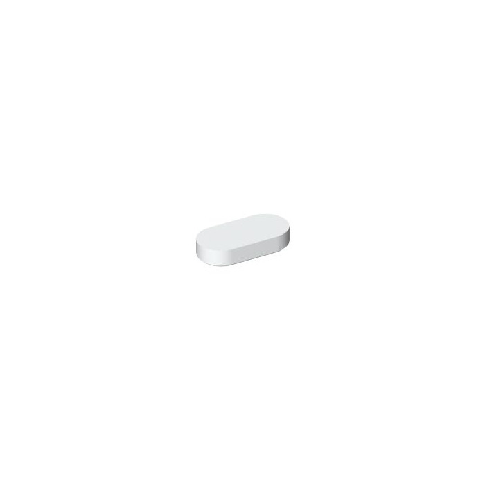 LEGO White Tile 1 x 2 with Rounded Ends (1126) | Brick Owl - LEGO ...