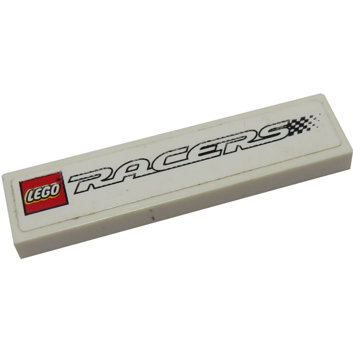 LEGO Tile 1 x 4 with LEGO Racers Logo Sticker (2431) | Brick Owl - LEGO ...