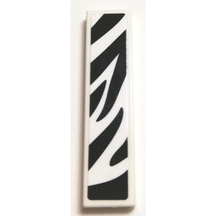 LEGO Tile 1 x 4 with Zebra Pattern Sticker (2431) | Brick Owl - LEGO ...