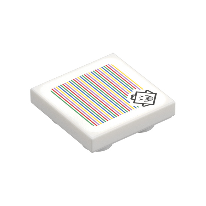 LEGO Tile 2 x 2 Inverted with King Boo Scanner Code (11203) | Brick Owl ...