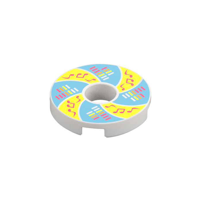 LEGO Tile 2 x 2 Round with Hole in Center with Equalizer Bars and ...