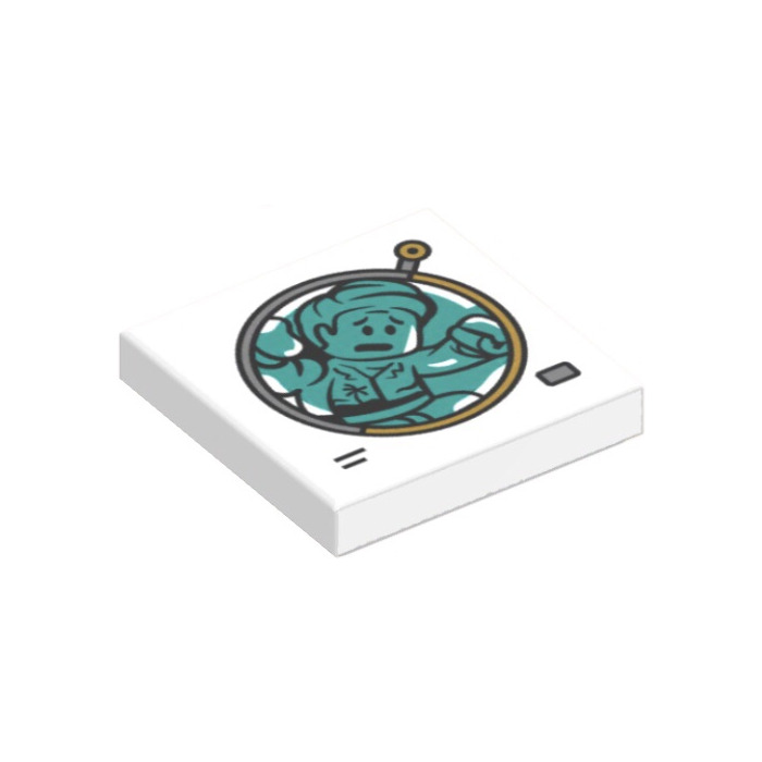 LEGO Tile 2 x 2 with Record Sleeve - Kung Fu Porthole Sticker with ...