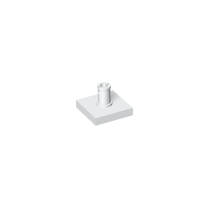LEGO White Tile 2 x 2 with Vertical Pin (2460 / 49153) | Brick Owl ...