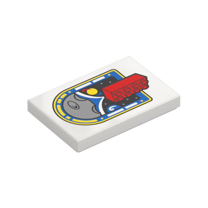 LEGO Tile 2 x 3 with Lunar Surface and Brick (26603 / 114544) | Brick Owl