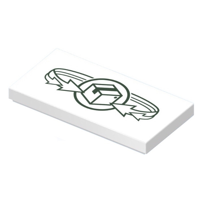 LEGO Tile 2 x 4 with Parcel Delivery Logo Sticker (87079) | Brick Owl ...