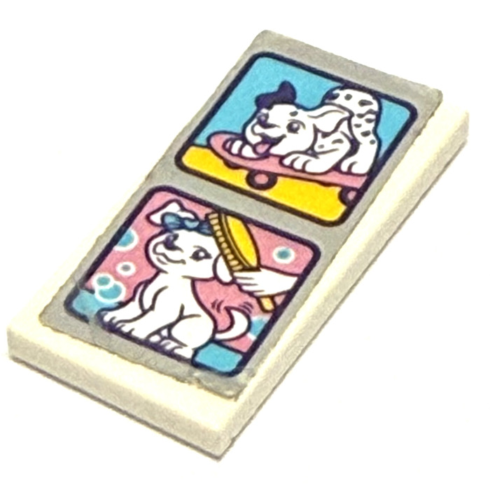 LEGO Tile 2 x 4 with Puppy championships Sticker (87079) | Brick Owl ...