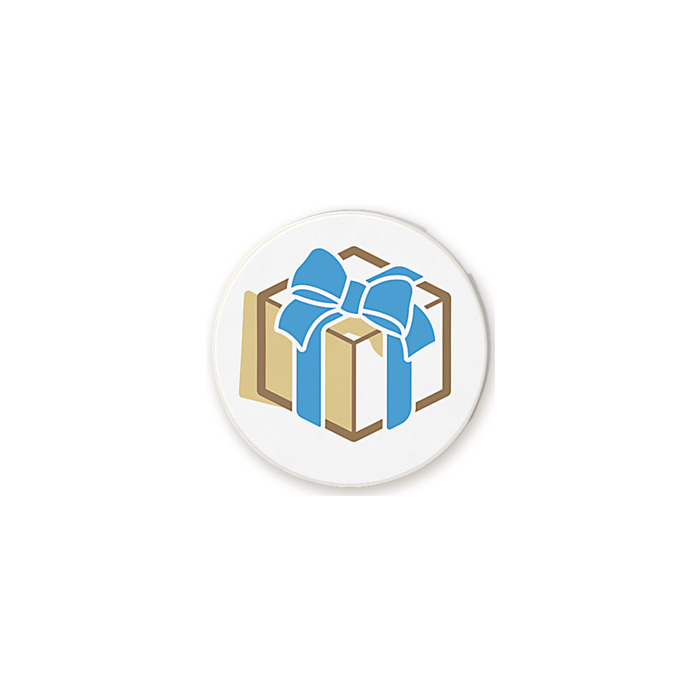 LEGO White Tile 3 x 3 Round with Gift Sticker (67095) | Brick Owl ...