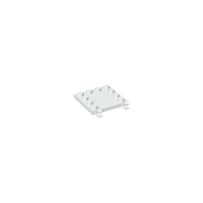LEGO White Tile 4 x 4 with Clips and Edge Studs (66252) | Brick Owl ...