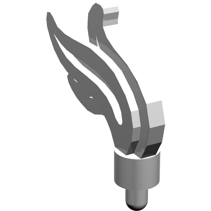 LEGO White Triple Feather Plume (Compact) (28661 / 64647) | Brick Owl ...