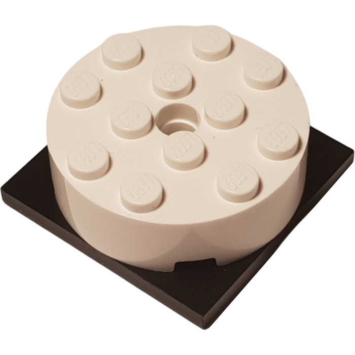 LEGO White Turntable with Black Flat Base | Brick Owl - LEGO Marketplace