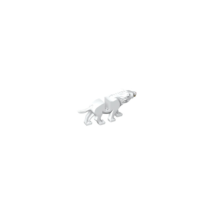 LEGO White Warg Body with Dark Red Nose (13206) | Brick Owl