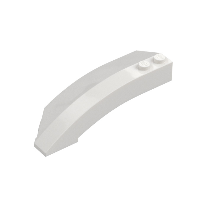 LEGO White Wedge 3 x 8 x 2 Curved Right (41749 / 42019) | Brick Owl ...