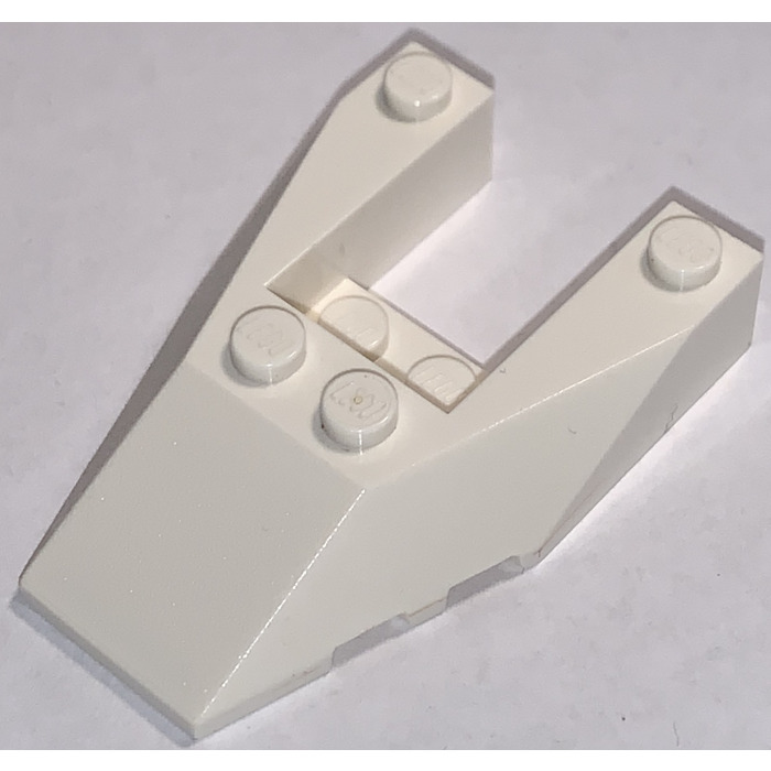 LEGO White Wedge 6 x 4 Cutout with Stud Notches (6153) | Brick Owl ...