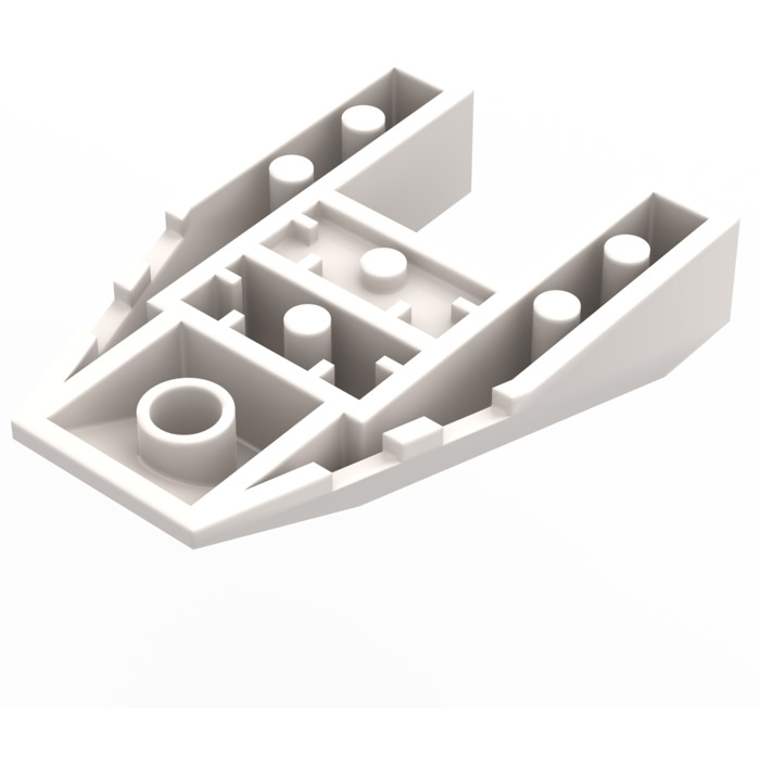LEGO White Wedge 6 x 4 Cutout with Stud Notches (6153) | Brick Owl ...
