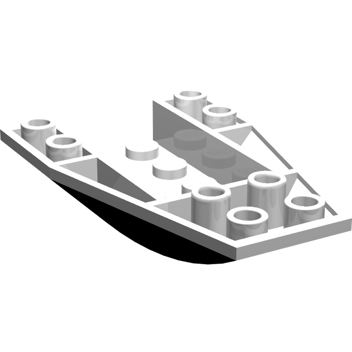 LEGO White Wedge 6 x 4 Triple Curved Inverted (43713) | Brick Owl ...