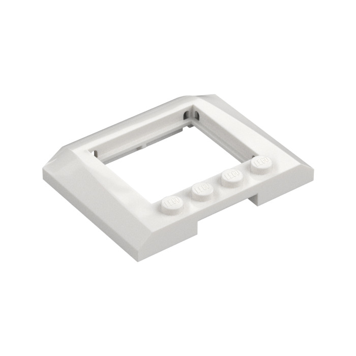LEGO White Wedge 6 x 6 Curved with Window Cutout (4652) | Brick Owl