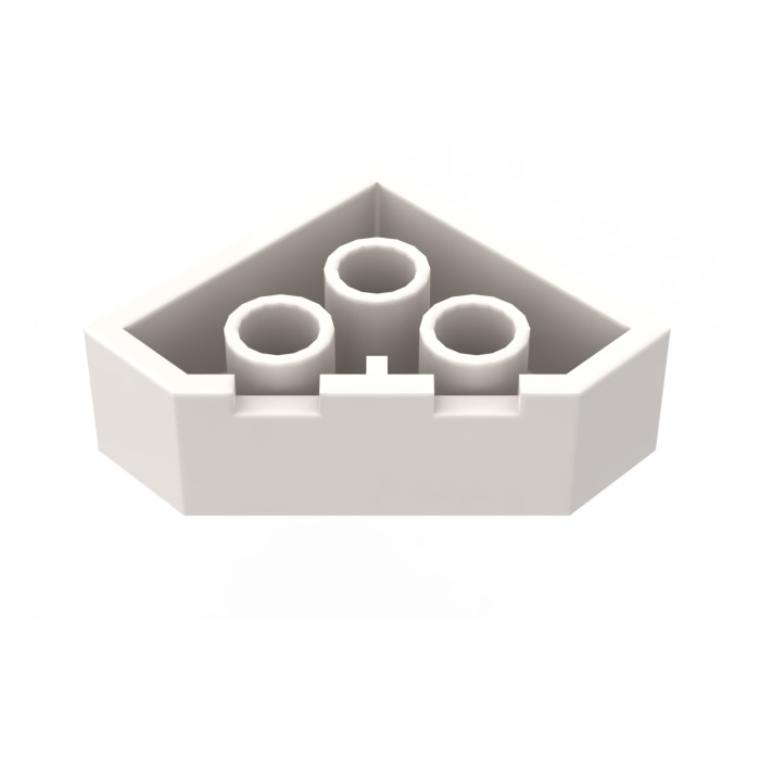 LEGO White Wedge Brick 3 x 3 without Corner (30505) | Brick Owl - LEGO ...